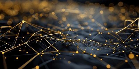 Premium Photo The Golden Sphere Object That Link Each Other With The