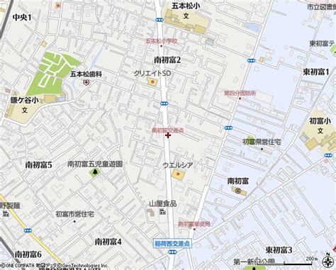 南初富交差点（鎌ケ谷市バス停）の住所・地図｜マピオン電話帳