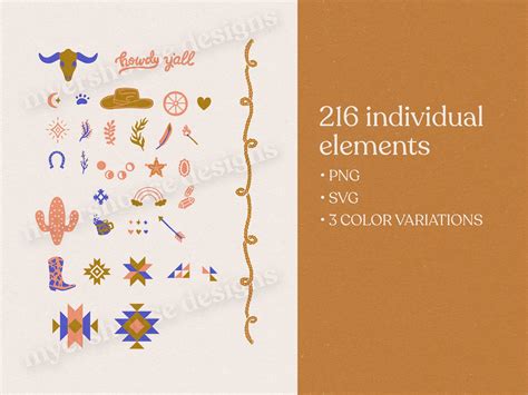200 Cowgirl Svg Vectors Png  Pattern Seamless Clip Art Folk