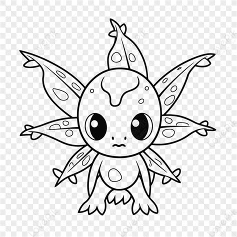 가시가 있는 귀여운 포켓몬 색칠 페이지 개요 스케치 드로잉 벡터선 그리기미술 Png 일러스트 무료 다운로드 Lovepik