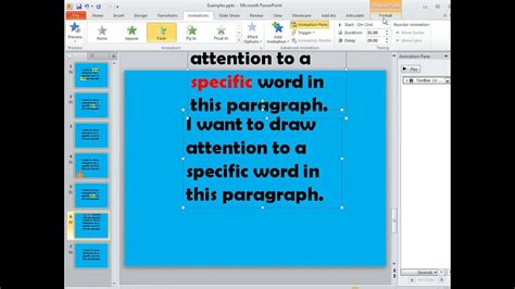 Powerpoint Tips Using A Color Emphasis Effect To Emphasize On Screen