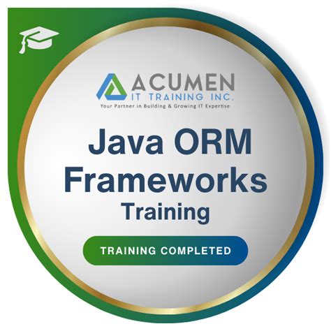 Java Orm Frameworks Training Credly