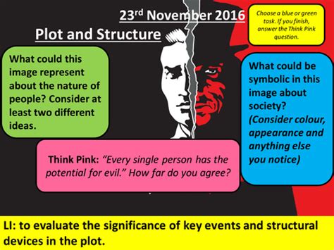 The Strange Case Of Dr Jekyll And Mr Hyde Plot And Structure Lesson