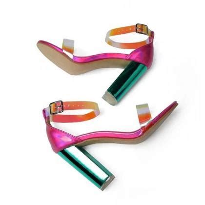 Ankle Strap Chunky Heel Sandals On Luulla