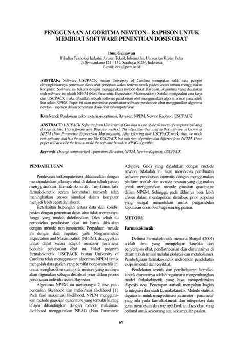 Pdf Penggunaan Algoritma Newton Raphson Untuk Membuat Software