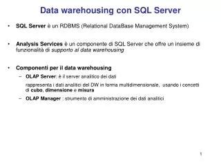 PPT Data Warehousing With SQL Server With Complete Guide PowerPoint
