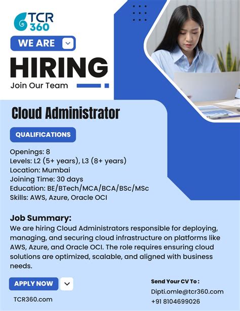 Hiring Cloudcomputing Careergrowth Tcr Services 360
