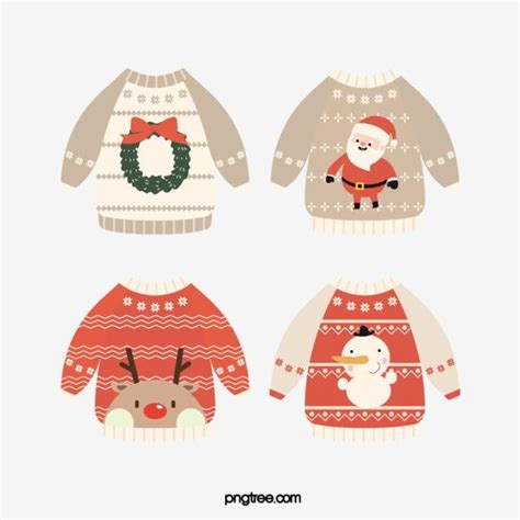 겨울 크리스마스 귀여운 스웨터 스웨터 클립 아트 스웨터 크리스마스 Png 일러스트 및 벡터 에 대한 무료 다운로드 Pngtree Julkort