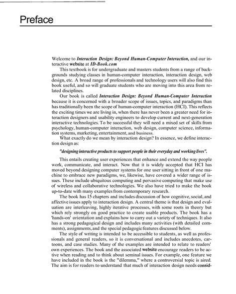 Interaction Design Beyond Human Computer Interaction Pdf