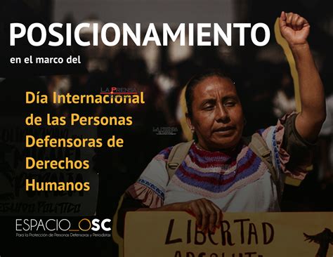 Día Internacional De Las Personas Defensoras De Derechos Humanos