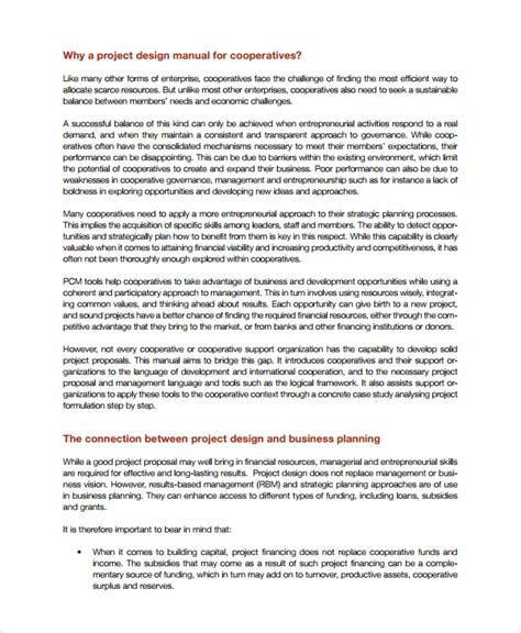 Free 9 Sample Project Design Templates In Pdf Ms Word