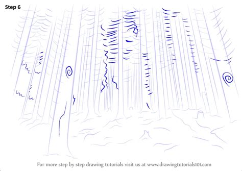 How To Draw A Forest Nature Step By Step DrawingTutorials Com