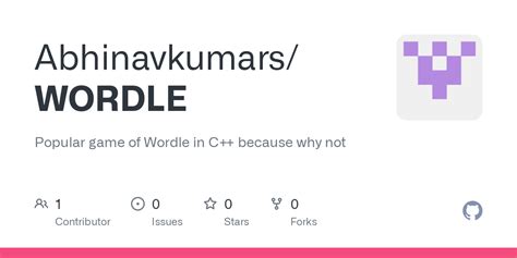 GitHub Abhinavkumars WORDLE Popular Game Of Wordle In C Because