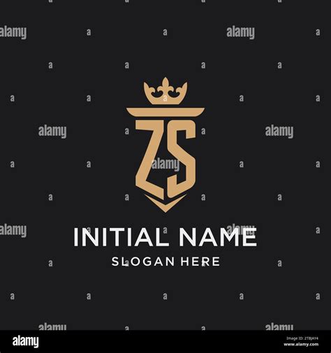 Zs Monogram With Medieval Style Luxury And Elegant Initial Logo Design