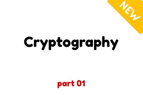 cryptography part 01