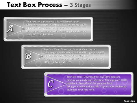 Text Box Process Diagram Stages Template Presentation Sample Of PPT Presentation