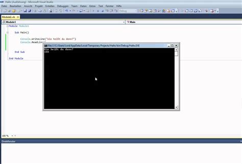 Vbnet Tutorial 1 Console Deutsch Youtube