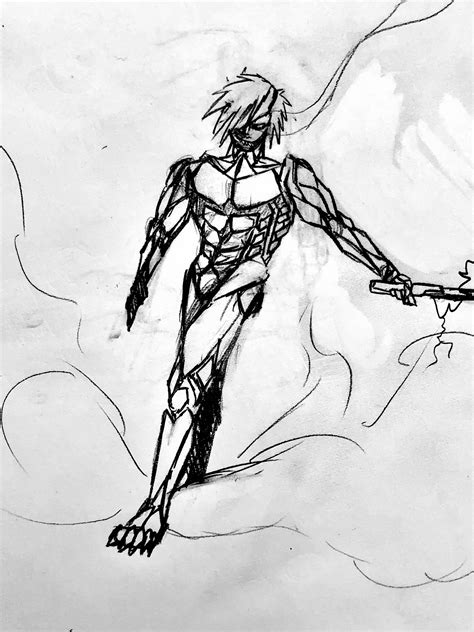 Raiden Mgr Sketch By Roxyuss On Deviantart