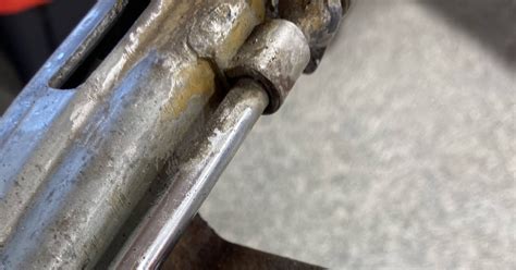 Original 57 Corvette Rusty Seat Bracket Restoration