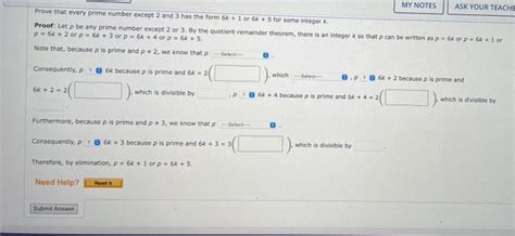 Solved MY NOTES ASK YOUR TEACHE Prove That Every Prime Chegg