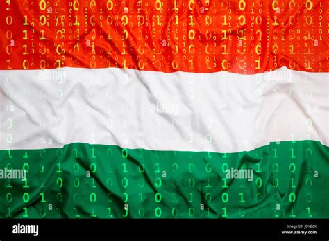 Data Protection Binary Code With Hungary Flag Stock Photo Alamy