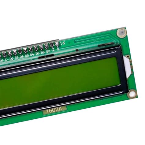 16x2 Display With I2c Back Green Lcd1602 Iduino