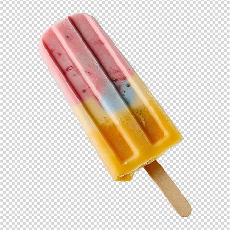 투명한 배경에 고립된 팝시클 아이스크림 Png 프리미엄 Psd 파일