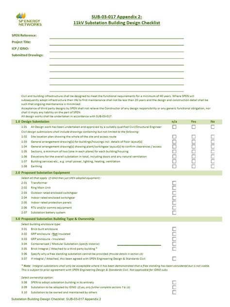 Substation Building Design Checklist Download Free Pdf Wall Concrete