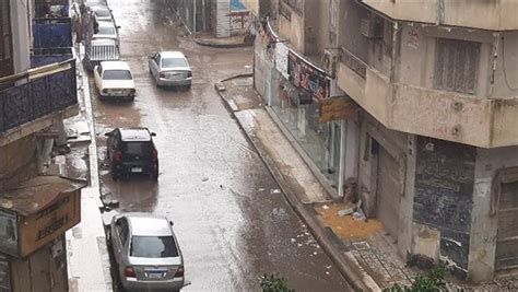 بالصور أمطار رعدية تضرب السويس
