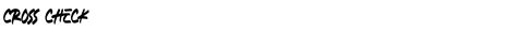 Cross Check Font Webfont And Desktop Myfonts