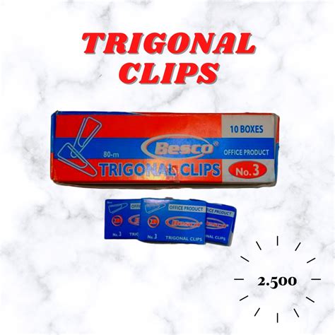 Jual Paper Clip Trigonal Klip Penjepit Kertas Indonesia Shopee