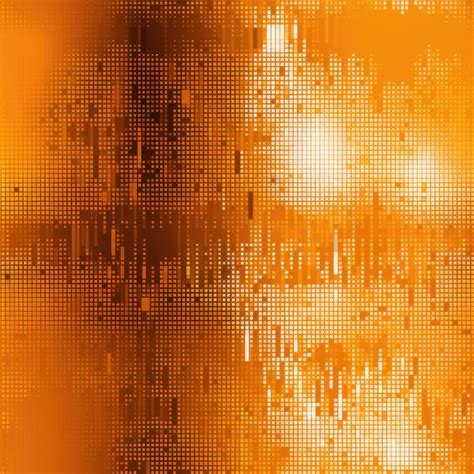 Premium Photo Matrix Code Futuristic Orange Pixel Pattern