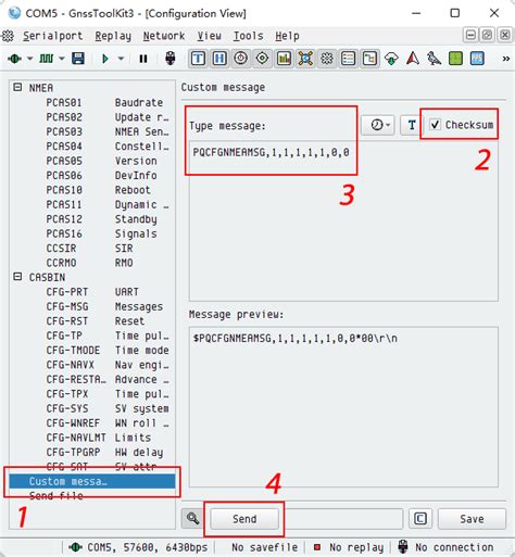 How To Modify The NMEA Messages