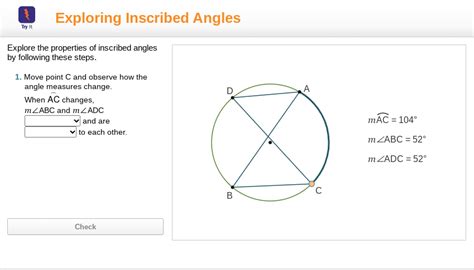 Exploring Inscribed Angles Explore The StudyX