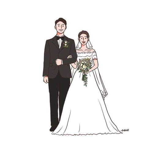 Cute Wedding Illustration
