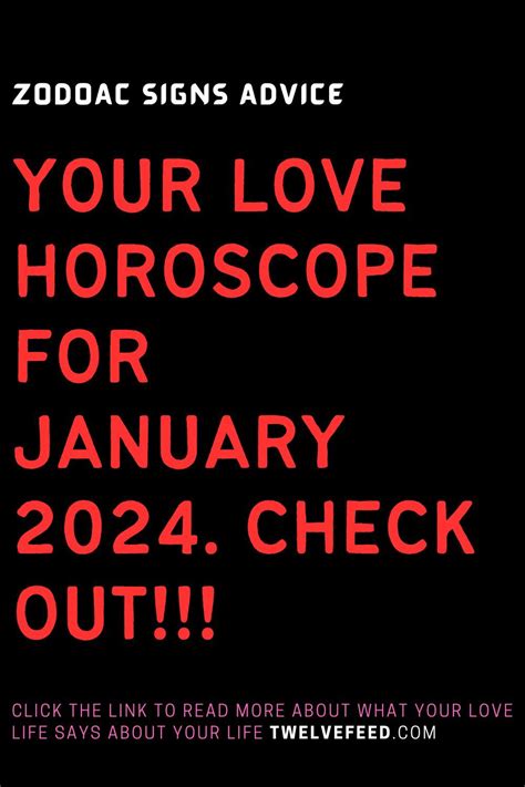 Your Love Horoscope For January 2024 Check Out Artofit