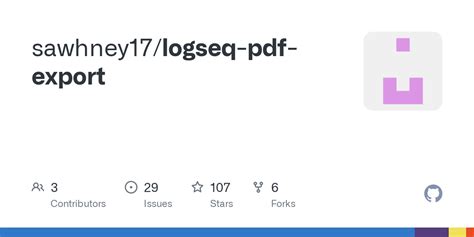 github sawhney17 logseq pdf export
