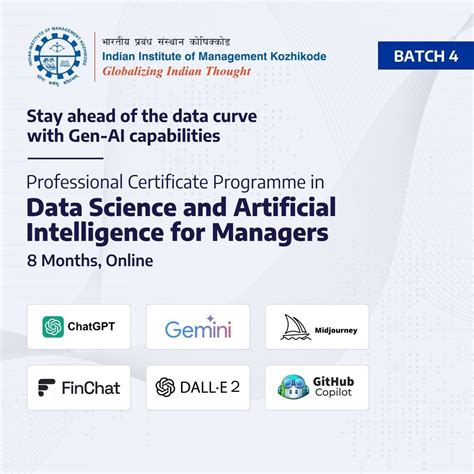 Iim Kozhikodes Data Science And Artificial Intelligence Programme On Linkedin Iimk Data