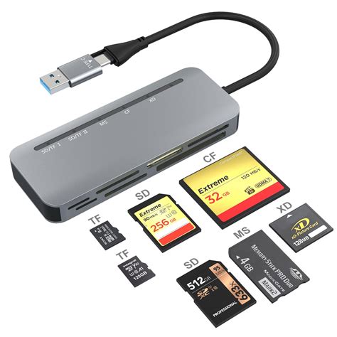 Sd Kartenleser Usb 30 And Usb C Dual Stecker Kartenlesegerät 7 In 2