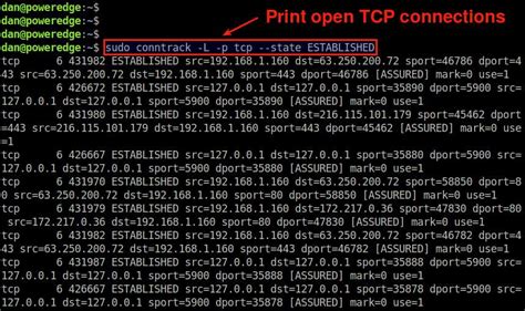 How To Count The Number Of Open Network Connections On Linux