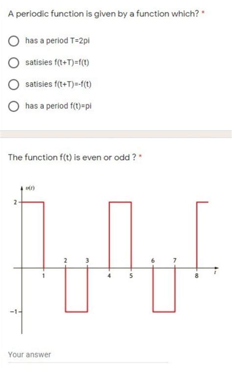 Solved A Periodic Function Is Given By A Function Which Chegg Com