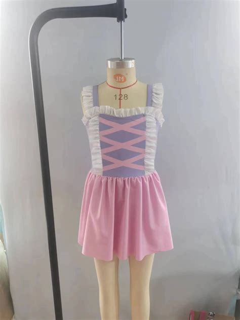 Girls Princess Pink Bathing Suit 2pcs Zhohao03