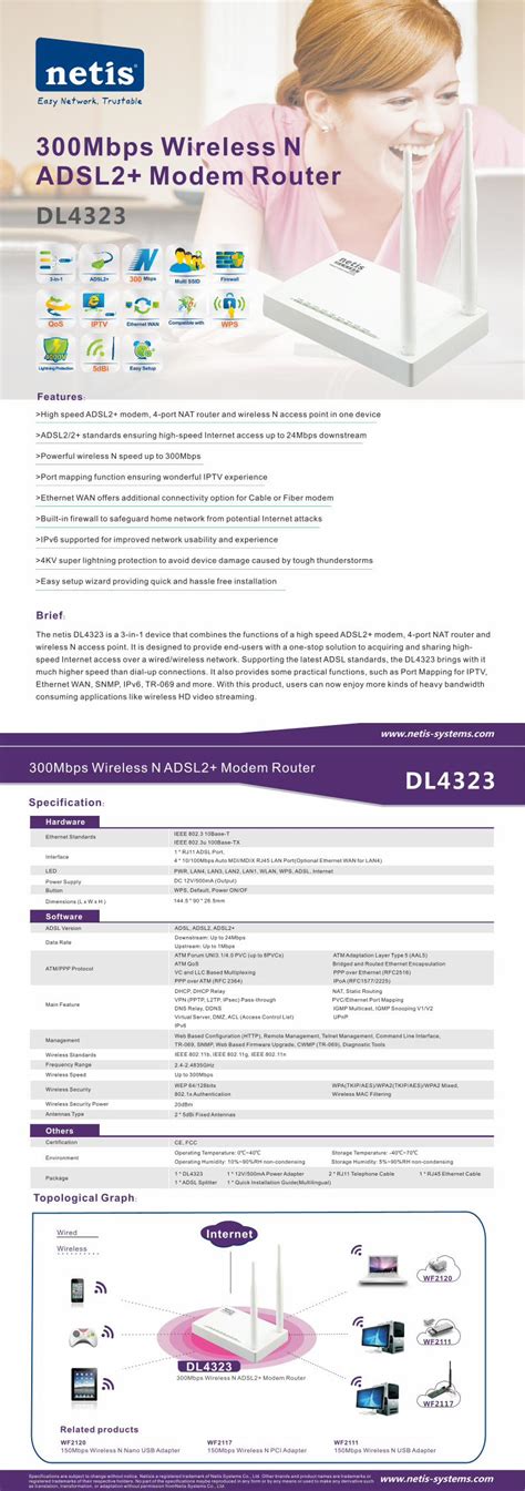 PDF Mbps Wireless N ADSL Modem Routerfiles Tecnosinergia Com Fichas Redes DL Ficha