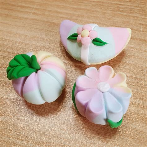 클레이 오색 꽃송편 만들기 클레이 공예