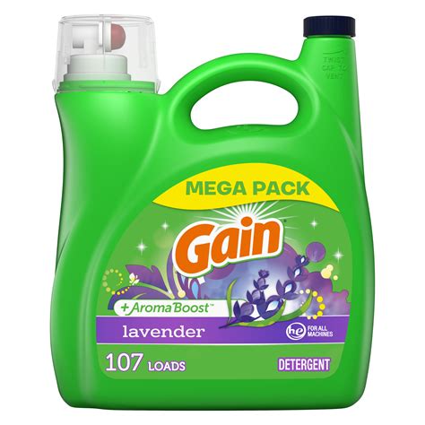 Gain Aroma Boost Liquid Laundry Detergent Lavender Scent 107 Loads