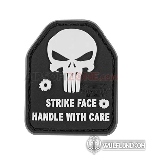 Sapi Skull Rubber Patch Punisher Military Patches Clothing Outdoor Bushcraft