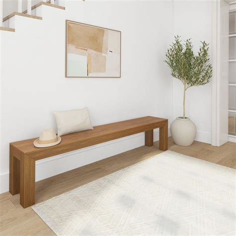 Modern Solid Wood Dining Bench Plankbeam