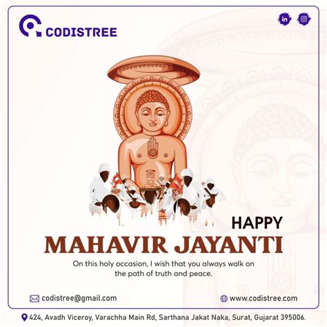 Codistree Infotech On Linkedin Mahavirjayanti
