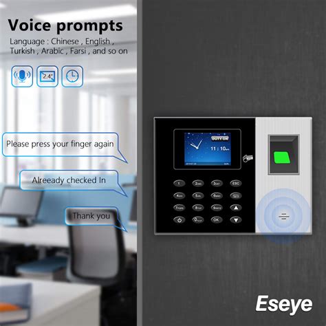 Biometric Attendance System Employees Time Clock