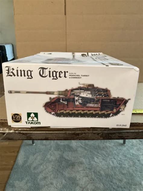 Takom 2045 1 35 Wwii German Tank Sd Kfz 182 King Tiger Henschel Turret